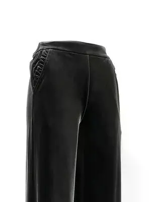 Emporio Armani Velvet Wide Leg Trousers