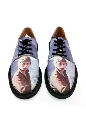 Undercover Graphic Print Lace-up Derby Shoes
