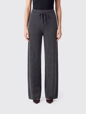 Max Mara Cashmere Wide-leg Knit Trousers - Grey 1
