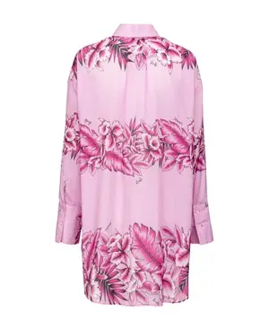 Pinko Floral-print Cotton Shirt