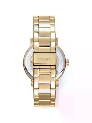 Dkny Classic Fluted Bezel 40mm Watch - Gold