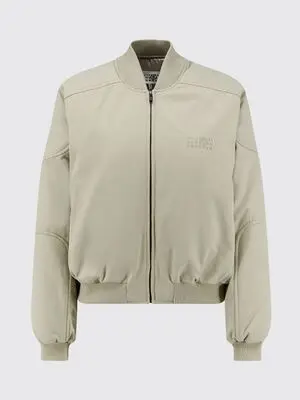 MAISON MARGIELA Cropped Cotton Twill Bomber Jacket With Logo