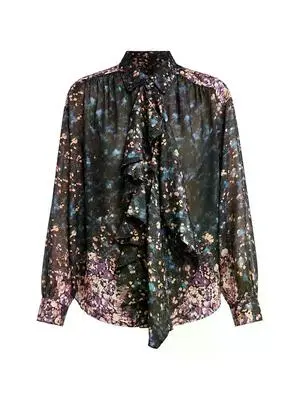 Ulla Johnson Gesture Ruffled Blouse - Black