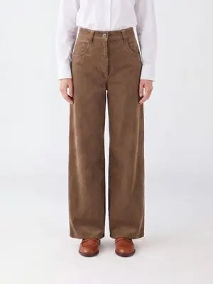 Brunello Cucinelli Wide Leg Corduroy Trousers