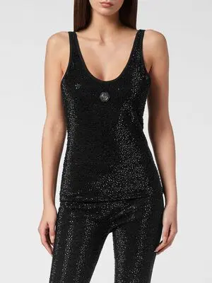 Philipp Plein Embellished Tank Top