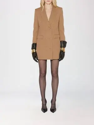 Elisabetta Franchi Double-breasted Blazer Dress - Brown