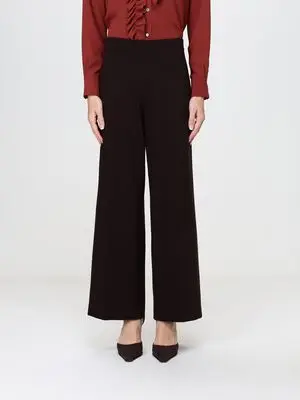 Liviana Conti Wide Leg Trousers - Brown