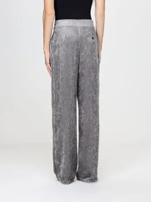 Emporio Armani Velvet Palazzo Trousers - Grey