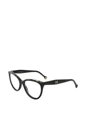 Carolina Herrera Tortoiseshell-effect Cat-eye Eyeglasses - Black