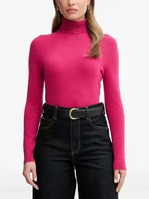BENETTON Roll-neck Knitted Sweater - Pink