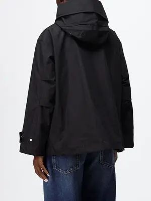 DUNO Technical Fabric Trench Coat - Black