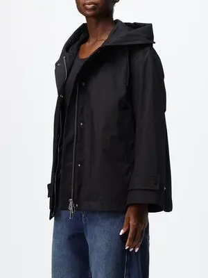 DUNO Technical Fabric Trench Coat - Black