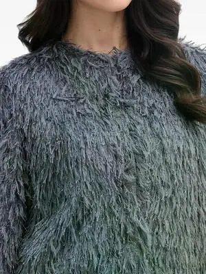 OUI Feather-effect Knitted Jacket