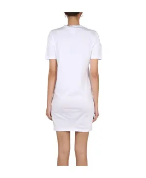 Dsquared2 Icon Sunset Crewneck T-shirt Dress - White
