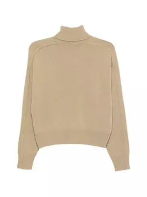 TELA Merino Wool Turtleneck Sweater - Neutrals
