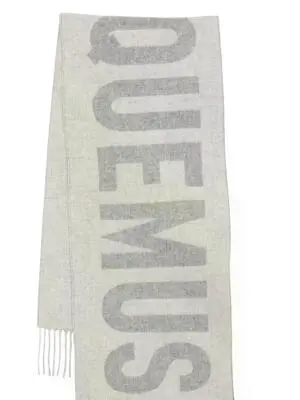 Jacquemus Logo-intarsia Fringed Scarf