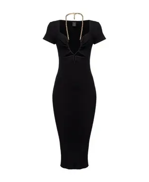 Pinko Chain-strap Midi Dress