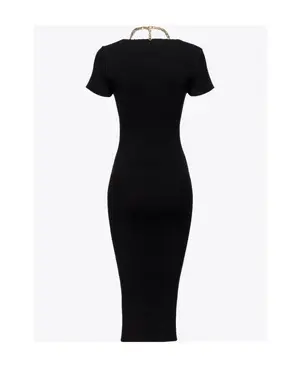 Pinko Chain-strap Midi Dress