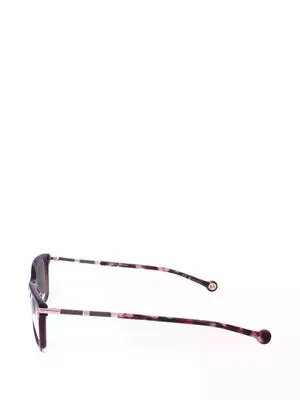 Carolina Herrera Tortoiseshell-effect Rectangle-frame Glasses