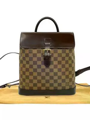 LOUIS VUITTON Damier Ebene Soho Backpack