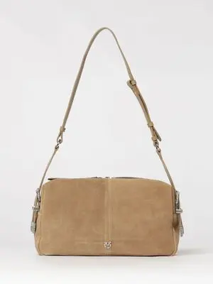 Pinko Suede Shoulder Bag - Brown
