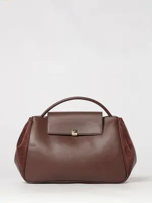 COCCINELLE Pansy Suede And Leather Handbag With Removable Shoulder Strap - Red