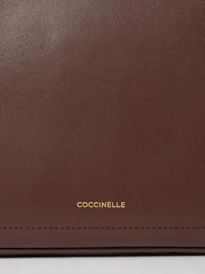 COCCINELLE Pansy Suede And Leather Handbag With Removable Shoulder Strap - Red
