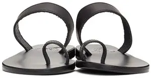 ANCIENT GREEK SANDALS Thalia Open-toe Flat Sandals - Black