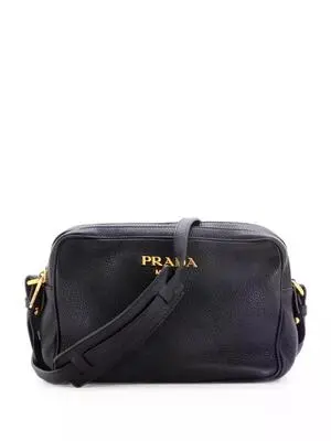 Prada Double Zip Camera Bag Vitello Daino Crossbody Bag