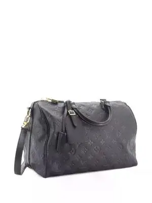 LOUIS VUITTON Speedy Soft Bandouliere Monogram Empreinte Leather Satchel