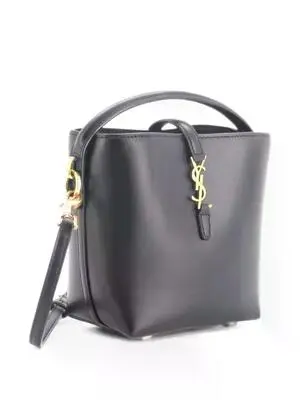 Saint Laurent Le 37 Leather Mini Bucket Bag