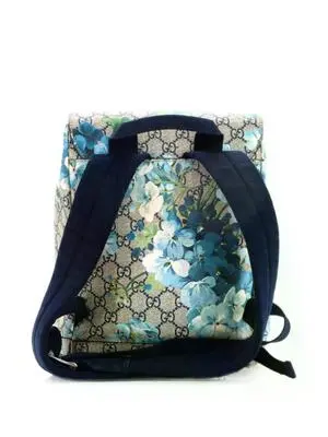 Gucci Blooms Print Gg Coated Canvas Small Backpack