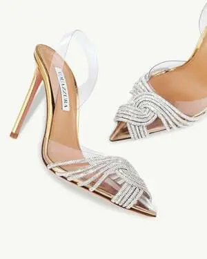 AQUAZZURA Pointed 115mm Leather Pumps