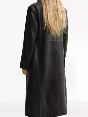 ARMA Panelled Leather Coat