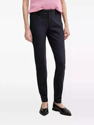 MOS MOSH Mmblake Night Button-detail Slim-fit Trousers - Blue