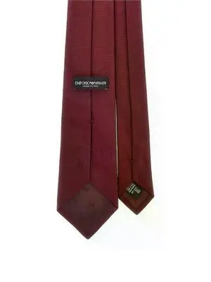 Emporio Armani Herringbone-weave Silk Tie