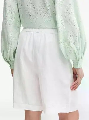 MOS MOSH Linen Elasticated Shorts - White