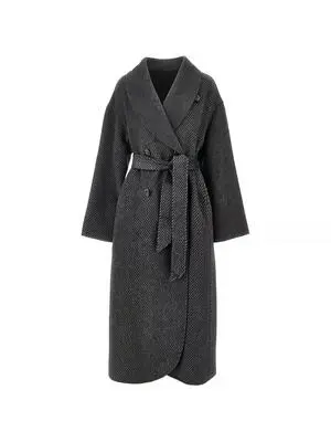 Emporio Armani Belted Double-breasted Coat