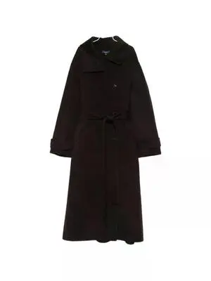 Soeur James Belted Button-up Coat