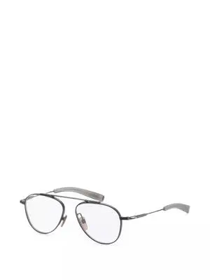 Dita Lancier Geometric-frame Glasses - Grey