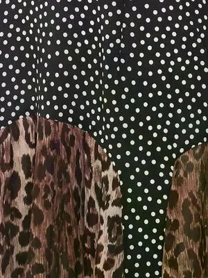 Rixo Maxi Dress With Polka Dot And Leopard Print