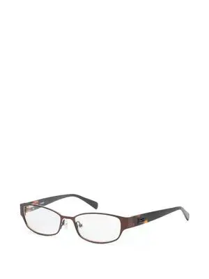 Guess Logo-plaque Eyeglasses - Brown