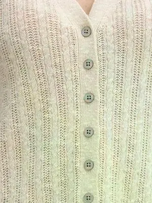 MOS MOSH Mmrinja Marisol Cable-knit Button-up Top