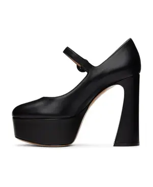 GIANVITO ROSSI Mary Jane 130mm Leather Platform Pumps