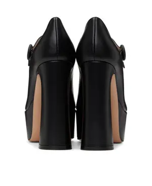 GIANVITO ROSSI Mary Jane 130mm Leather Platform Pumps