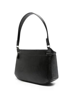 TOTEME Palmellato-patent Shoulder Bag - Black