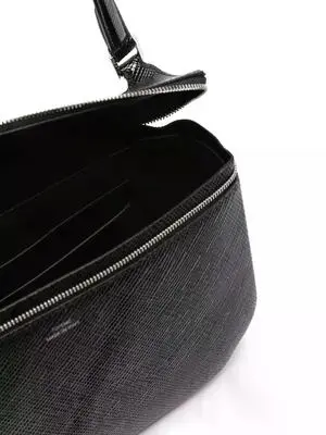 TOTEME Palmellato-patent Shoulder Bag - Black