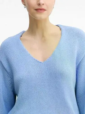 MOS MOSH Mmbine V-neck Chunky-knit Sweater