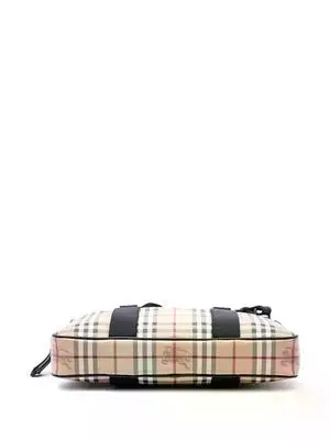 Burberry Haymarket Check Coated Canvas Business Bag