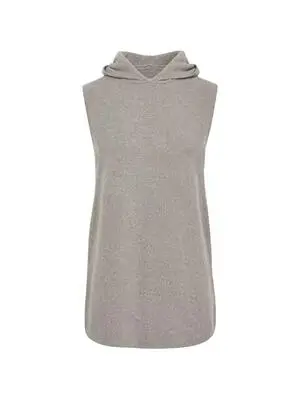 Rick Owens Sleeveless Hooded Sweater